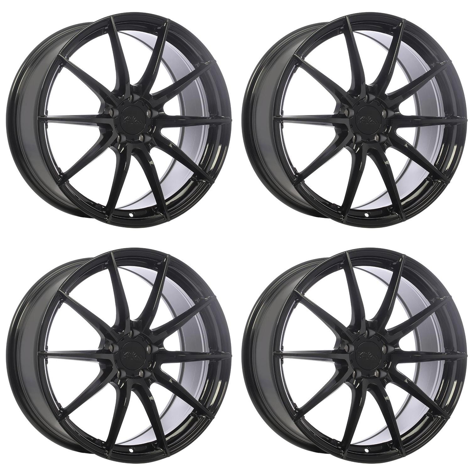 Set of 4 19in Black Alloy Wheel Rims for INFINITI Q60, FML25C5 5x114.3 ...