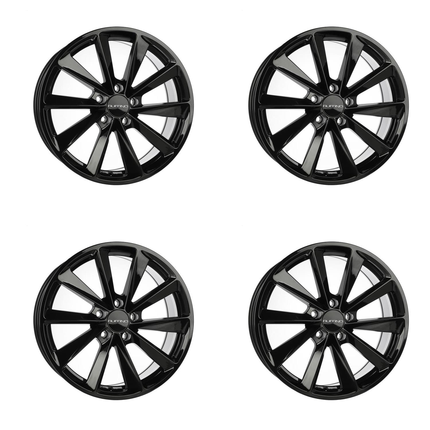 Set of 4 19in Black Alloy Wheel Rims for Volkswagen Taos, RFL975I 5x112 ...